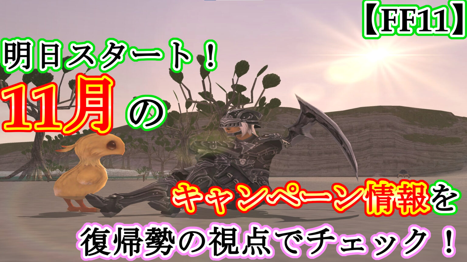 【FF11】秋のフェイスゲットキャンペーン到来！復帰勢の視点でオススメ交換先を解説！【24】 | 拝啓、最下層より